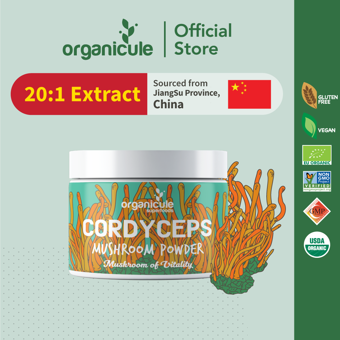 Organic Cordyceps Mushroom Extract Powder by Organicule