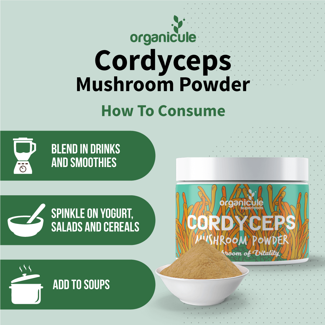 Organic Cordyceps Mushroom Extract Powder by Organicule